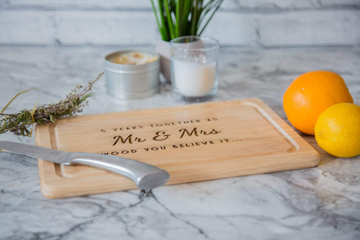 Anniversary Gift Personalised Chopping Board – JLL Designs